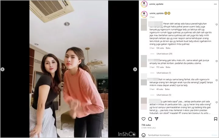 Video Joget Bareng Syahnaz Sadiqah Jadi Bahan Hujatan, Nisya Ahmad Sang ...