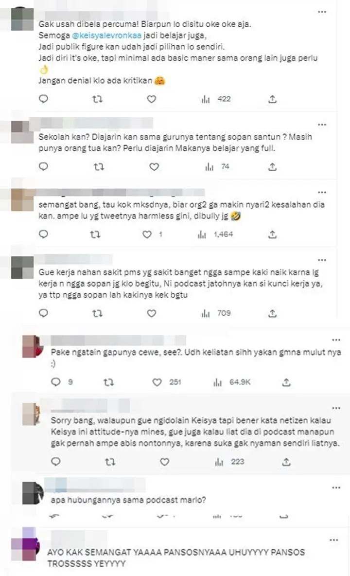 Keisya Levronka Dibela Host Lain Soal Dugaan Bad Attitude, Momen Naikkan Kaki Disorot