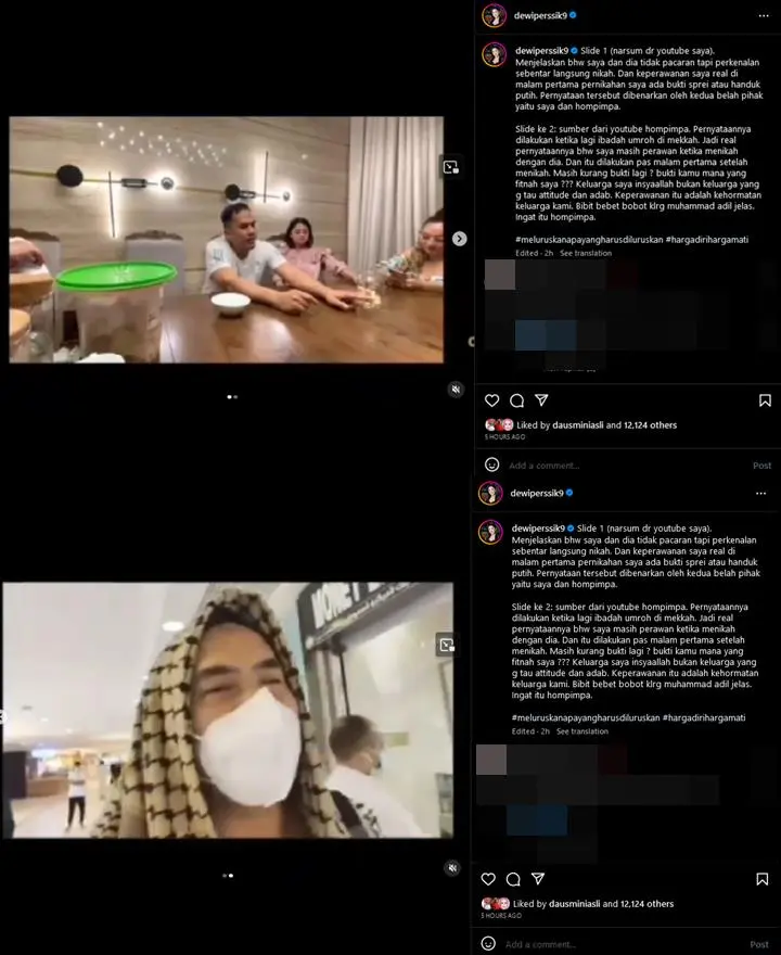 Ada Sprei dan Handuk Putih, Dewi Persik Buktikan Masih Perawan Saat Dinikahi Saipul Jamil