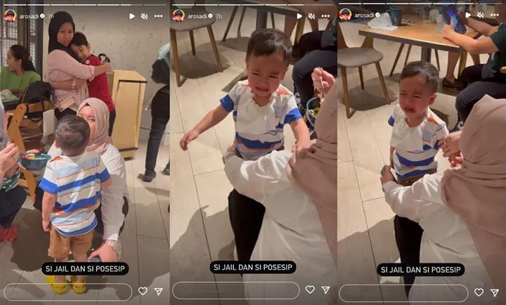 Ngakak! Rayyanza Cipung Ngereog Ngamuk-Ngamuk Sus Rini Dipeluk Rafathar