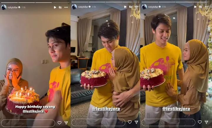 Lesti Kejora Nangis Lihat Kejutan Ultah Romantis Dari Rizky Billar