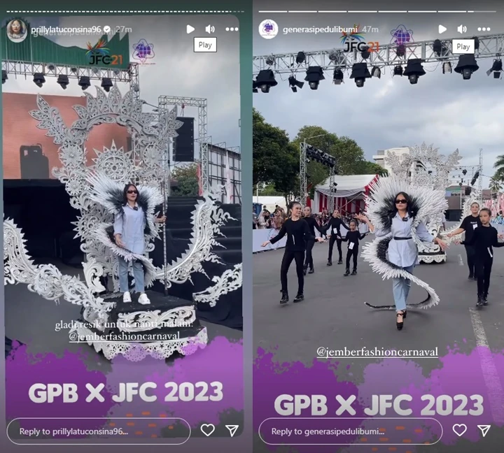 Prilly Latuconsina dan Yuki Kato Gladi Resik Sebelum Tampil di JFC, Aura Bikin Menggila