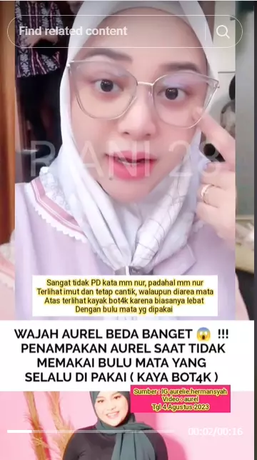 Aurel Hermansyah Ngaku Tak Percaya Diri, Penampilannya Tanpa Bulu Mata Justru Tuai Pujian Selangit