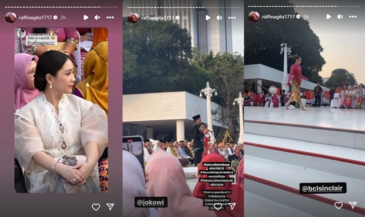 Kebaya Nagita Slavina Curi Fokus Saat Diundang ke Istana Negara