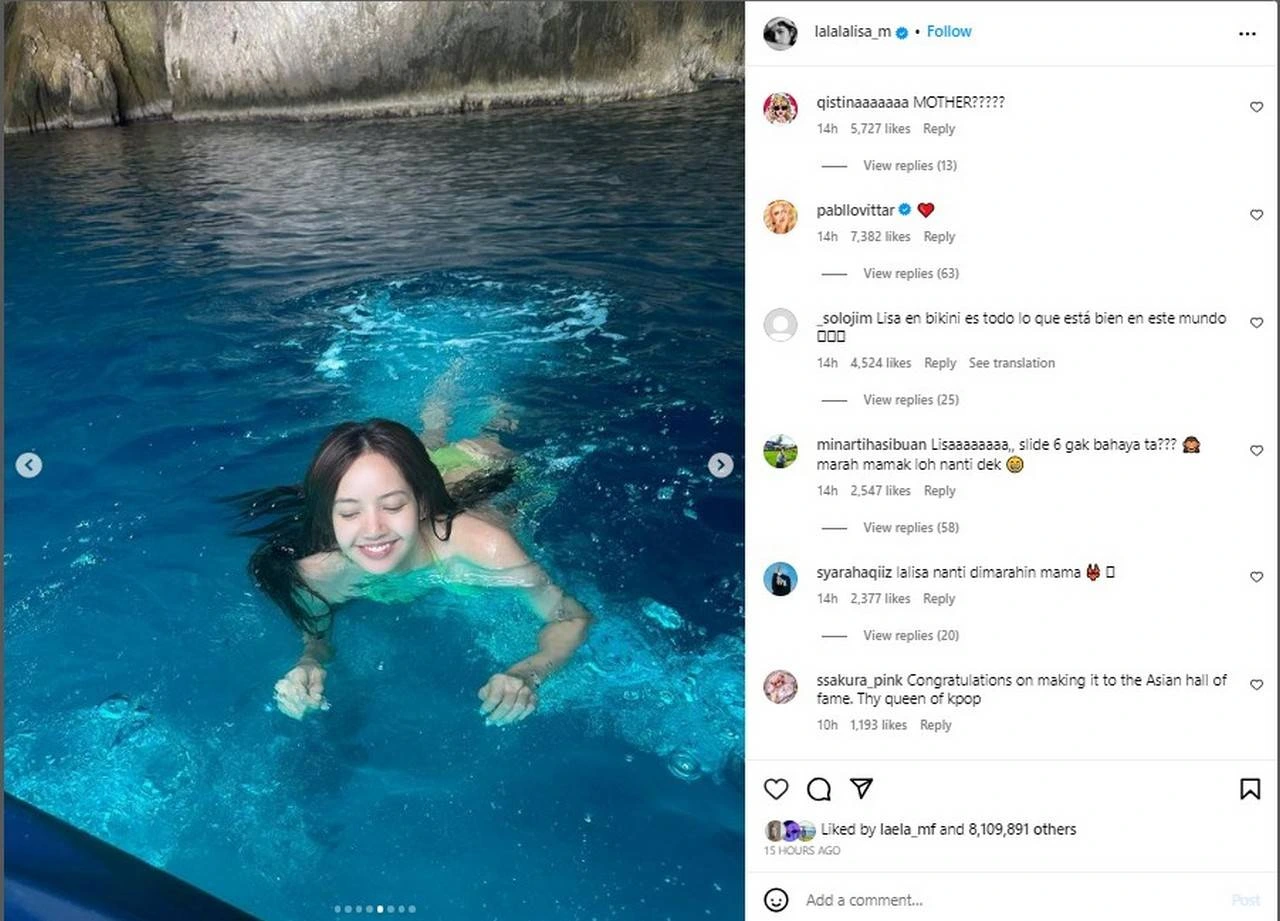 Lisa BLACKPINK Bikin Heboh Tampil Seksi Pakai Bikini