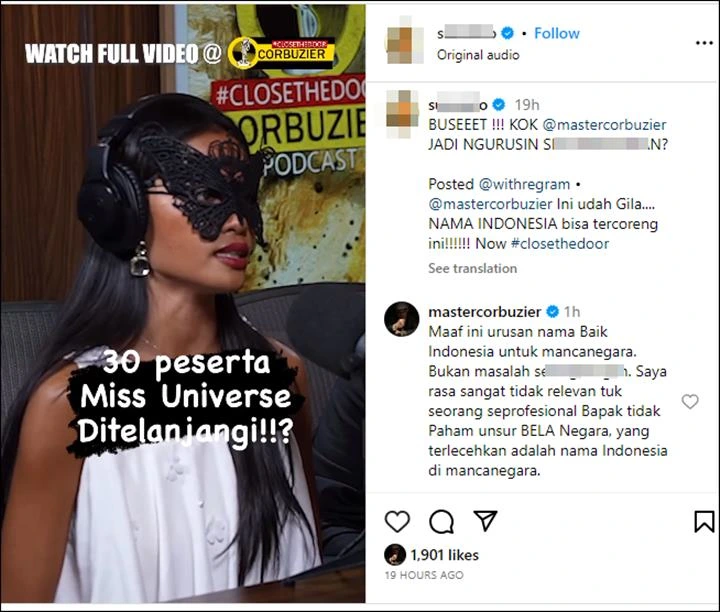 Deddy Corbuzier Skakmat Komentar Pakar Branding Soal Konten Isu Pelecehan Miss Universe Indonesia