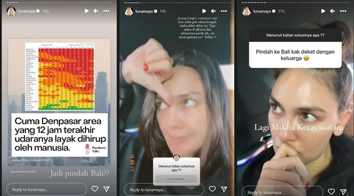 Luna Maya Tak Tahan Dengan Parahnya Udara Jakarta, Ngaku Sampai Bengek
