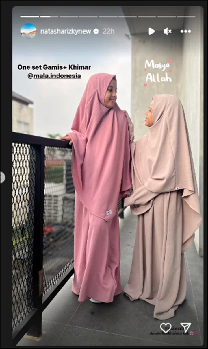 Dua Putri Natasha Rizki Cantik Berhijab Seperti Sang Ibu, Desta Sempat ...