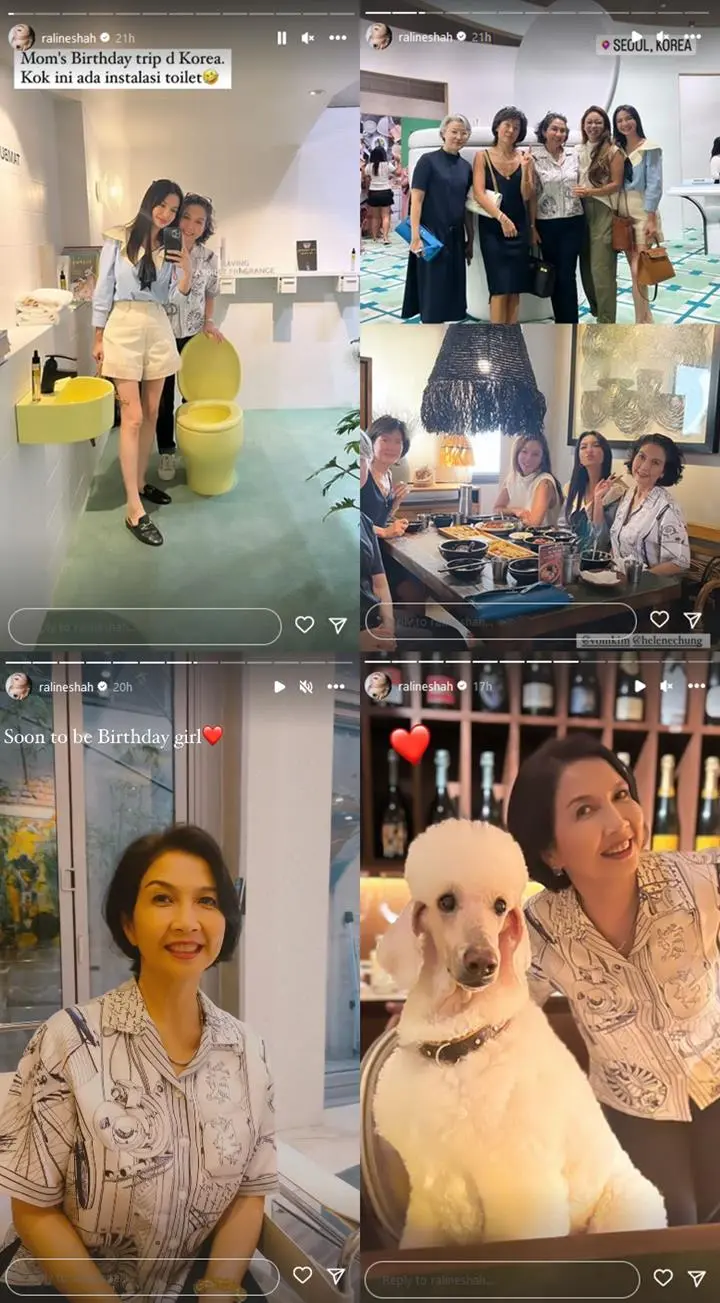 Raline Shah Rayakan Ultah Ibu Di Korea, Wajah Sang Mama Yang Jarang ...