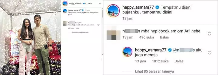 Happy Asmara Tulis Kalimat Romantis di Foto Bareng Ariel NOAH, Reaksi Dibilang Cocok Bikin Heboh