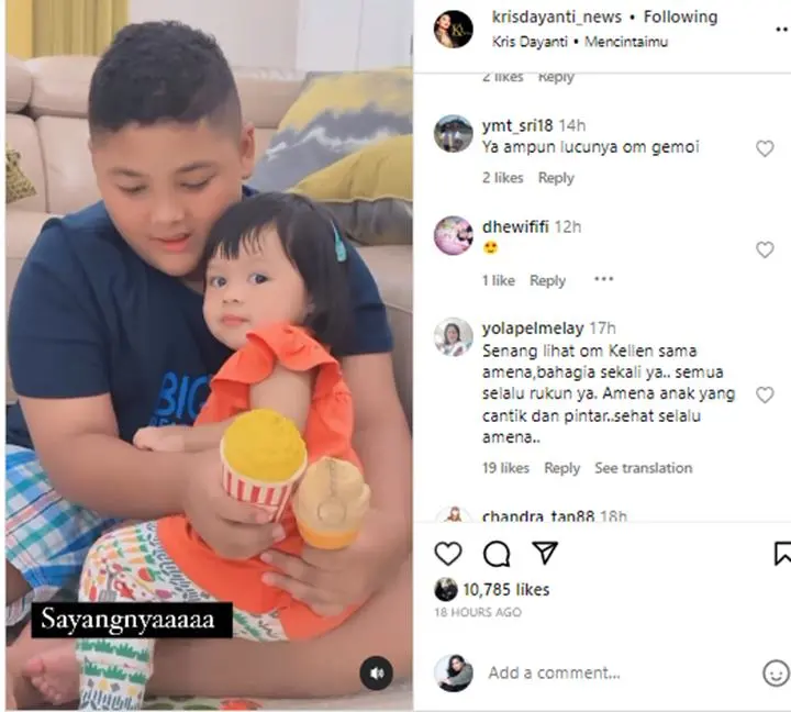 Asuh Ameena, Sikap Dewasa Putra Kris Dayanti dan Raul Lemos Bak Om Idaman