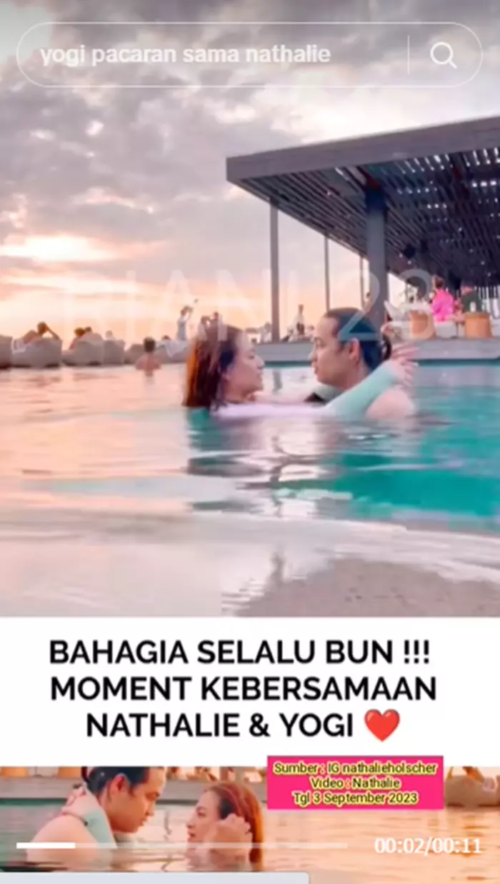 Nathalie Holscher Mesra-mesraan di Kolam Renang Bareng Pacar Sontak ...