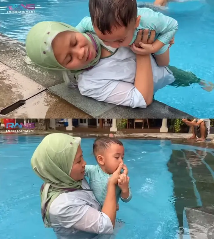 Ngeri Rayyanza Cipung Nyaris Tenggelam Saat Keasyikan Renang, Reaksi Sus Rini Heroik