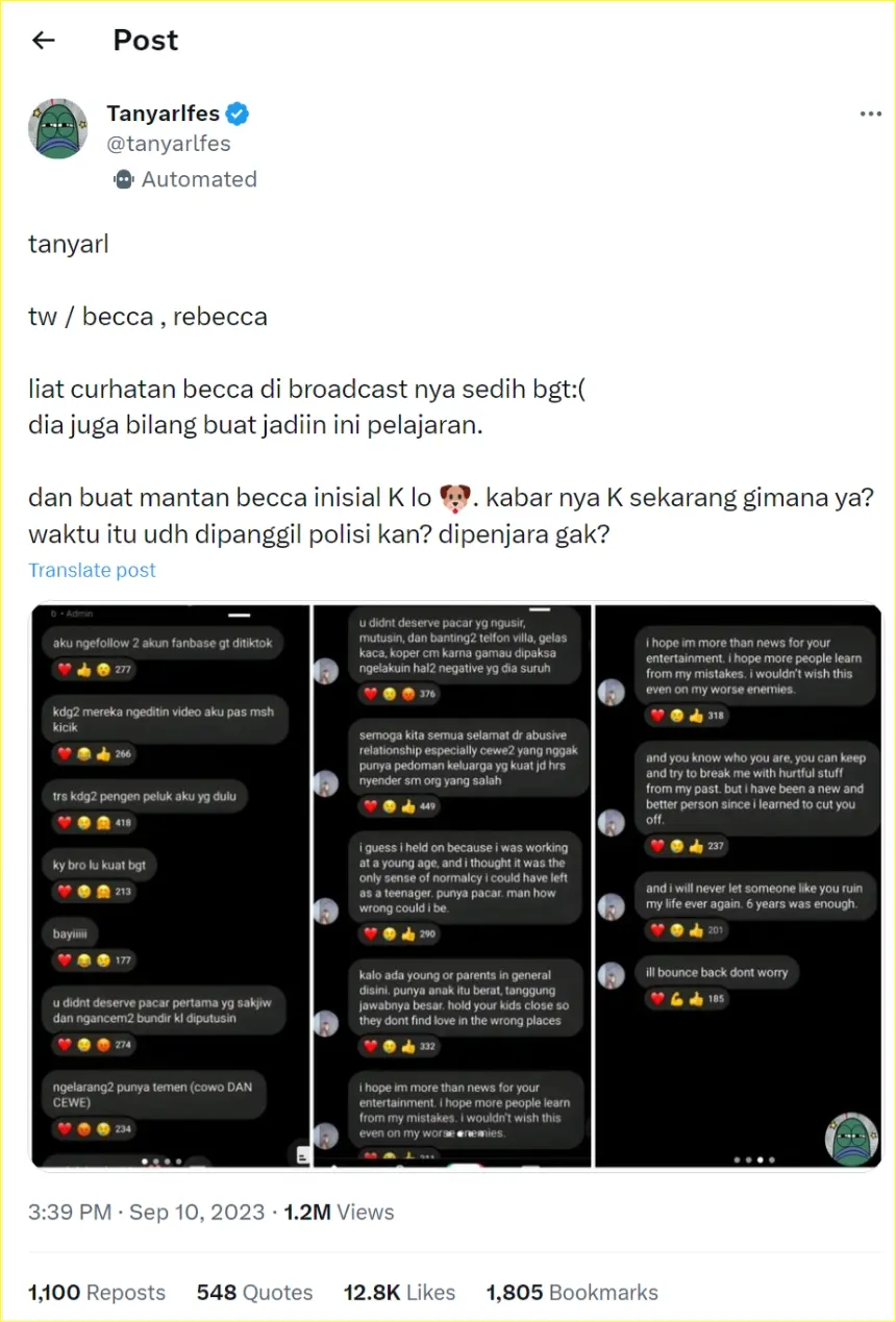 Pilu, Rebecca Klopper Harap Kesalahannya Jadi Pelajaran Usai Heboh Video Syur 11 Menit Diduga Diriny