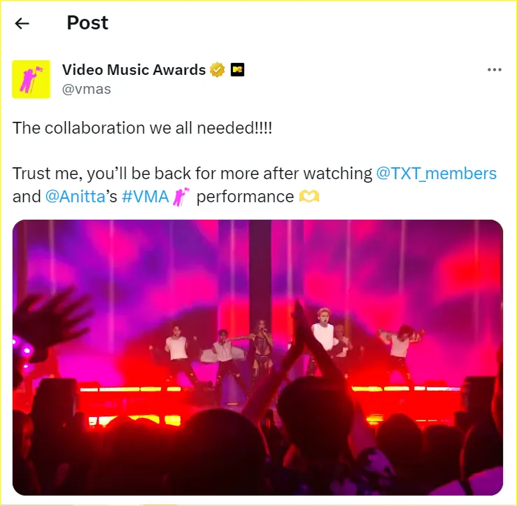 Yeonjun TXT dan Anitta Suguhkan Couple Dance Saat Perform Perdana 'Back ...