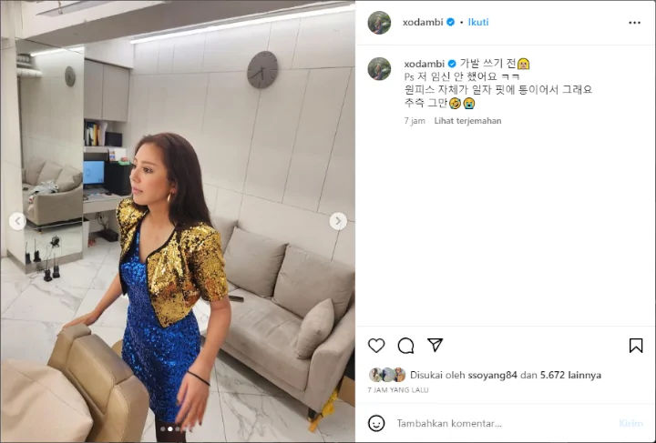 Son Dam Bi Gak Terima Dirumorkan Hamil Usai Cosplay Kim Momi 'Mask Girl'