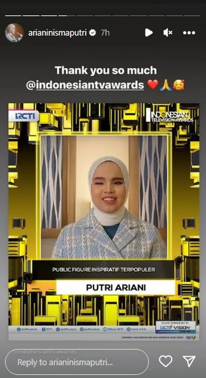 Jelang Final AGT, Putri Ariani Bangga Jadi Public Figure Inspiratif di ITA 2023