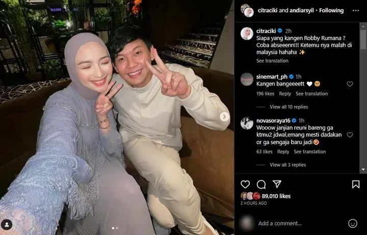 Reunian Bareng Andi Arsyil, Citra Kirana Diminta Jaga Jarak Demi Rezky Aditya