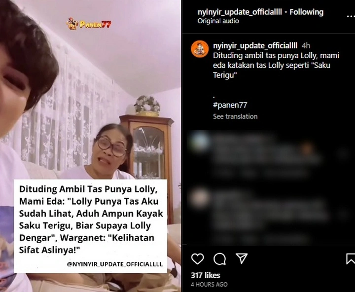 Mami Eda Nyinyir Usai Dituding Ambil Tas Hermes Milik Lolly Putri Nikita Mirzani