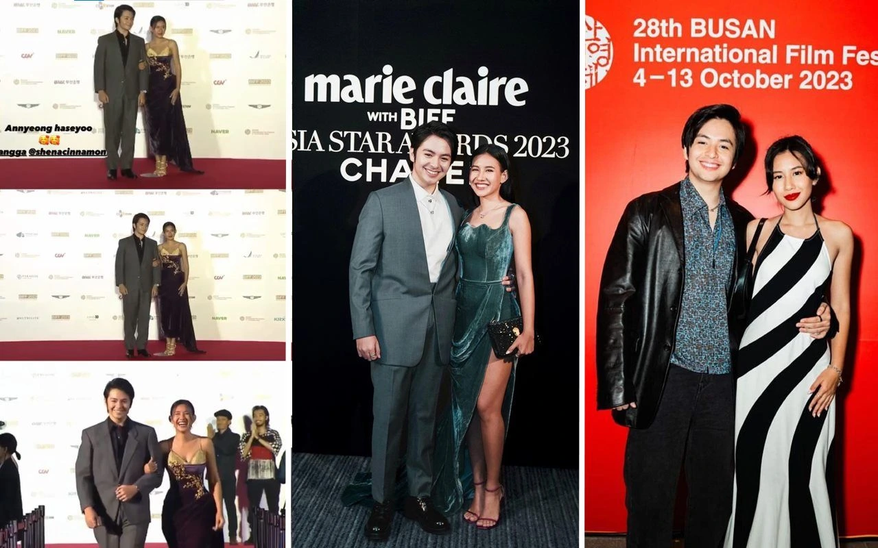 7 Potret Angga Yunanda dan Shenina Cinnamon di Korea, Gandengan Di Red Carpet BIFF Bak Couple Drakor