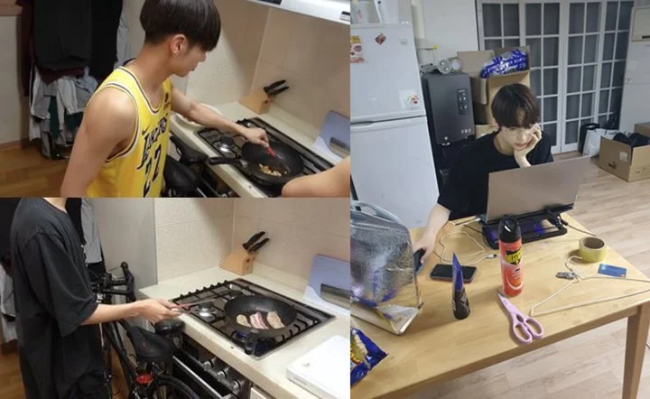 TXT Taruh Sepeda Dekat Kompor, Situasi Dorm Betulan Langgar Aturan ...