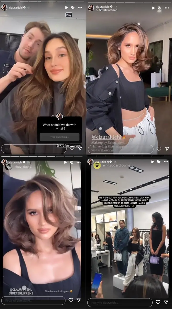 Biasa Panjang, Cinta Laura Potong Rambut Sebahu Buat Pangling