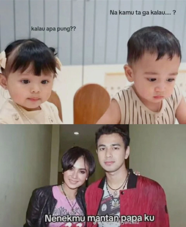 Viral Meme Kocak Rayyanza Cipung Curhat ke Ameena Soal Masa Lalu Raffi ...