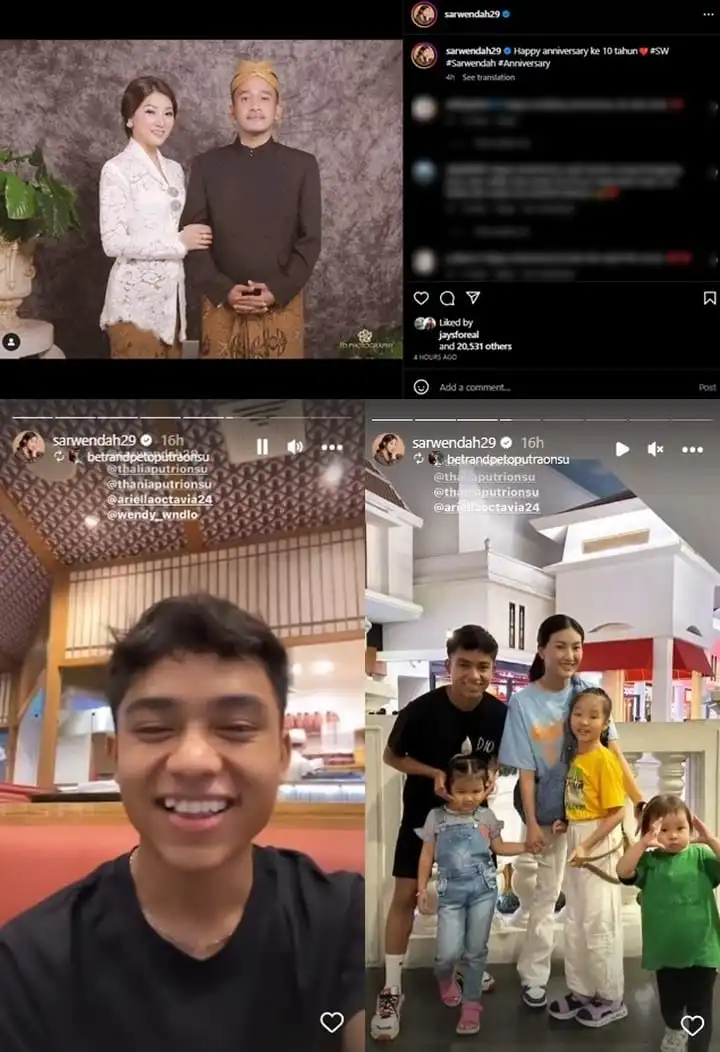 Sarwendah Trending, Rayakan Ultah Bareng Ruben Onsu Kala Video Ciuman Betrand Peto Viral