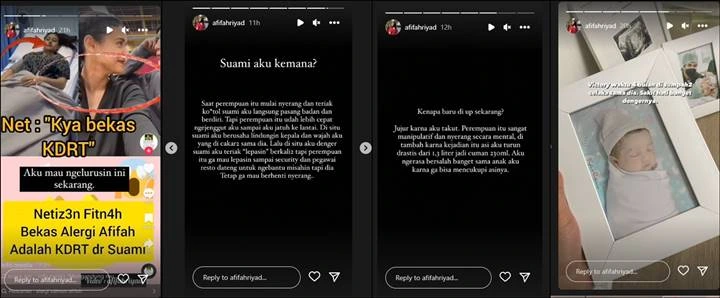 Bantah di-KDRT Derry, Afifah Riyad Kuliti Tabiat Keji Mantan Pacar ...