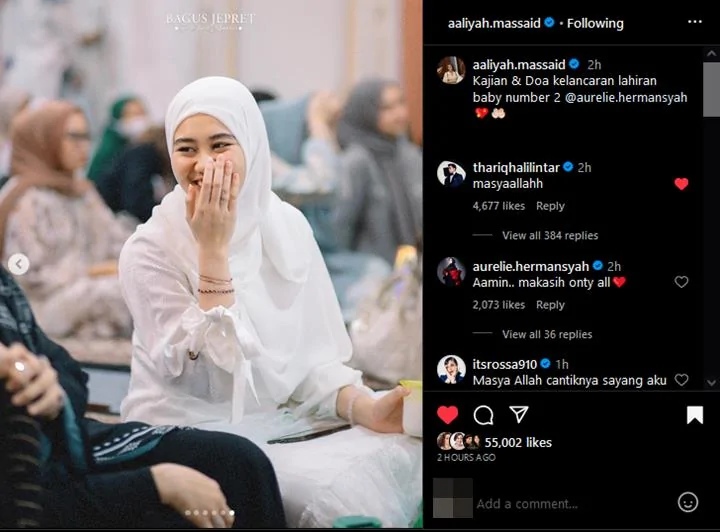 Aaliyah Massaid Unggah Foto Baru Cantik Berhijab, Thariq Halilintar: MasyaAllah