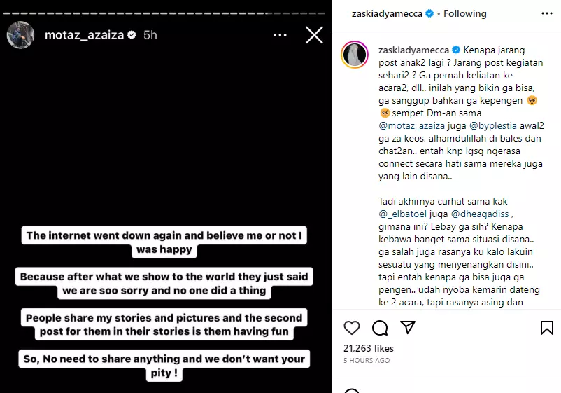 Zaskia Mecca Tak Lagi Tertarik Ikuti Berbagai Acara di Tengah Penderitaan Rakyat Palestina
