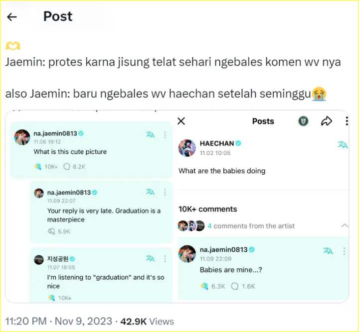 Sikap Jaemin ke Haechan dan Jisung Bikin Geleng-Geleng