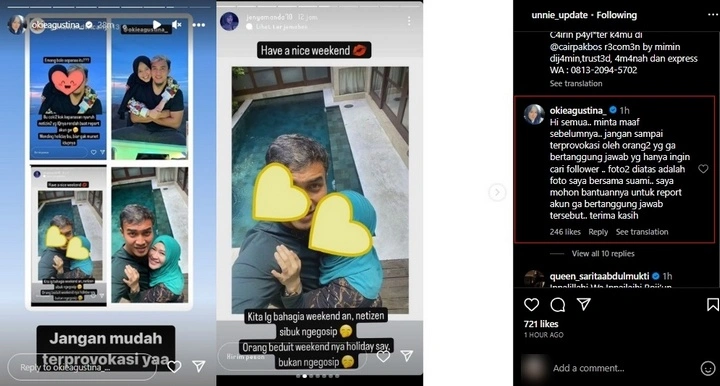 Okie Agustina Ungkap Fakta Dibalik Gosip Gunawan Dwi Cahyo Liburan Bareng Wanita Lain