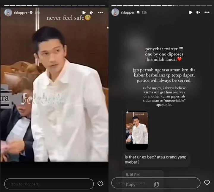 Rebecca Klopper Pajang Foto Pelaku Penyebar Video Syur Diduga Dirinya