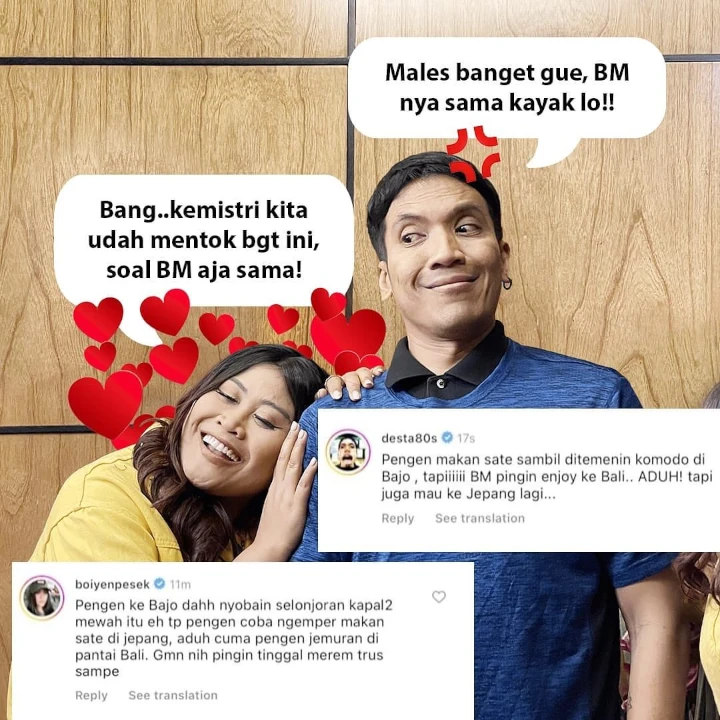 8 Potret Chemistry Desta dan Boiyen yang Gencar Dijodoh-jodohkan