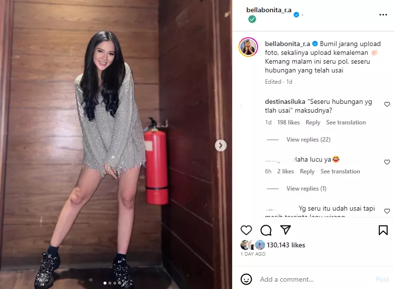 Bella Bonita Istri Denny Caknan Pancing Kehebohan Lewat Caption Menggelitik