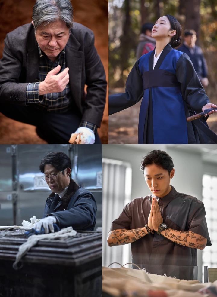 Lee Do Hyun dan Kim Go Eun Beraksi Jadi Dukun di Still Cut Film 'Exhuma'