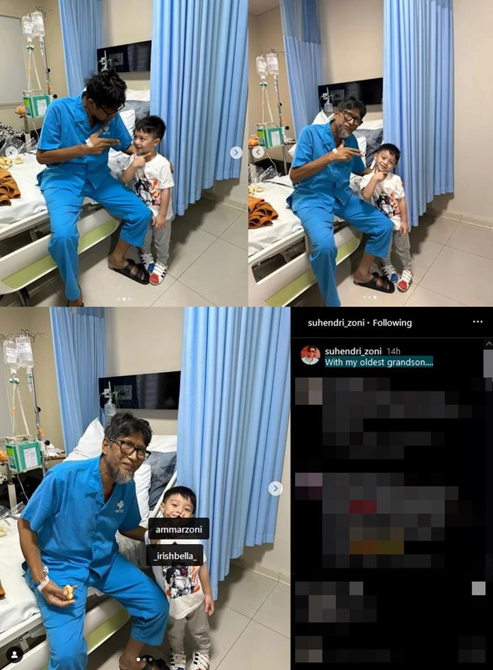 Ayah Ammar Zoni Pamer Momen Dijenguk Cucu di Tengah Perceraian Sang Putra dengan Irish Bella