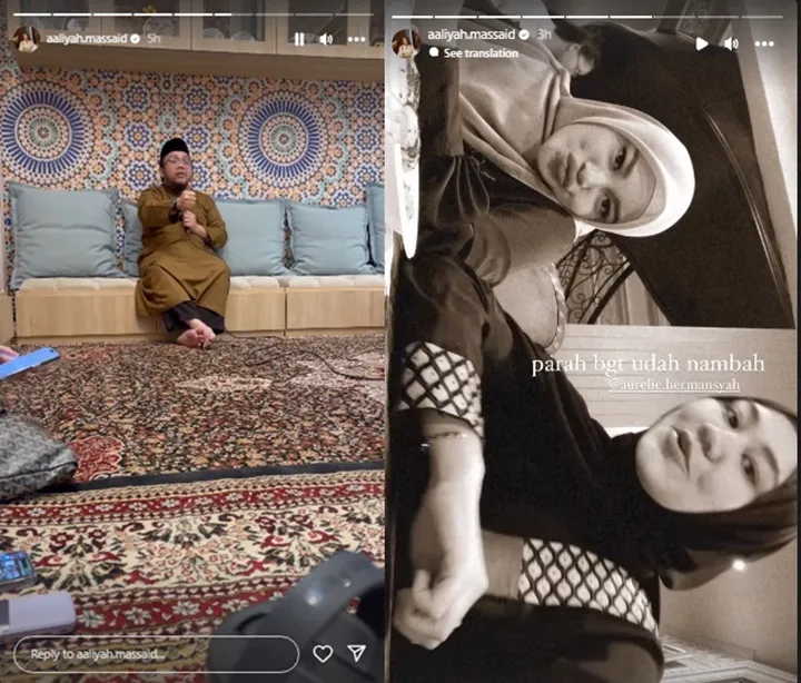 Aaliyah Massaid Ikut Kajian Agama Usai Diduga Curhat Galau di SosMed