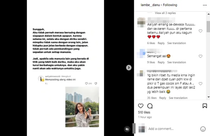 Aaliyah Massaid Ikut Kajian Agama Usai Diduga Curhat Galau di SosMed