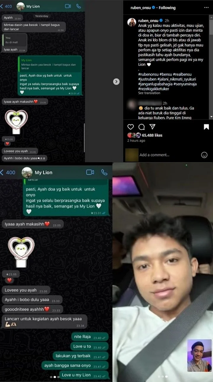 Ruben Onsu Bocorkan Isi Chat WhatsApp So Sweet dari Betrand Peto
