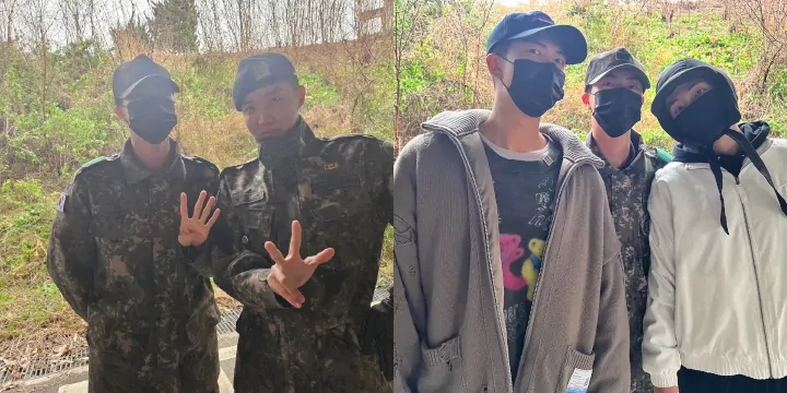 Jin dan J-Hope BTS Ambil Cuti demi Antar RM dan V Wamil
