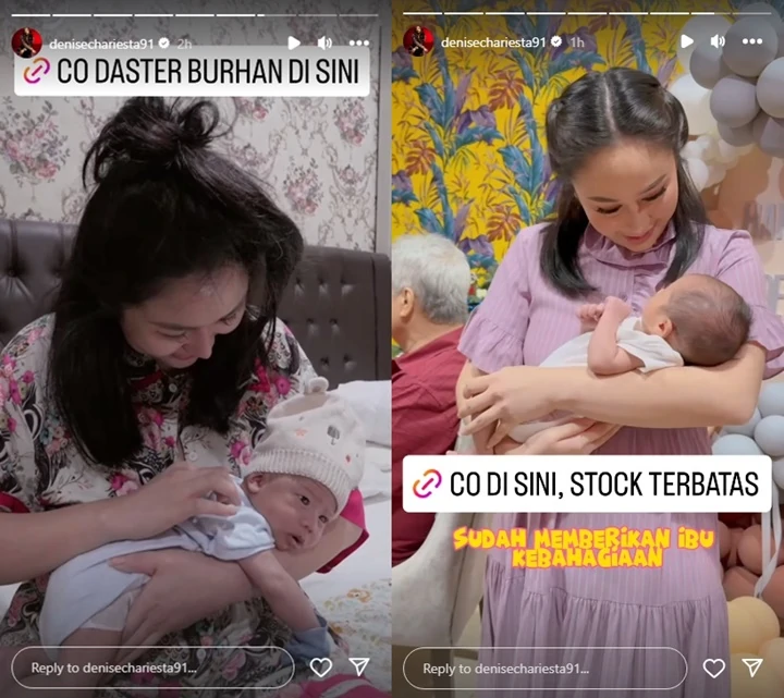Denise Chariesta Sampaikan Pesan Haru untuk Anak Usai Dihujat Imbas Konten Menyusui