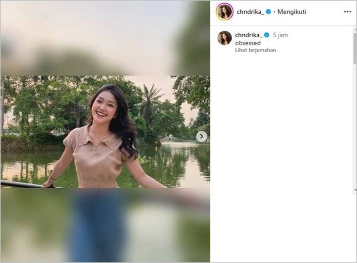 Chandrika Chika Hempas Cibiran Perut Buncit Lewat Postingan Terbaru