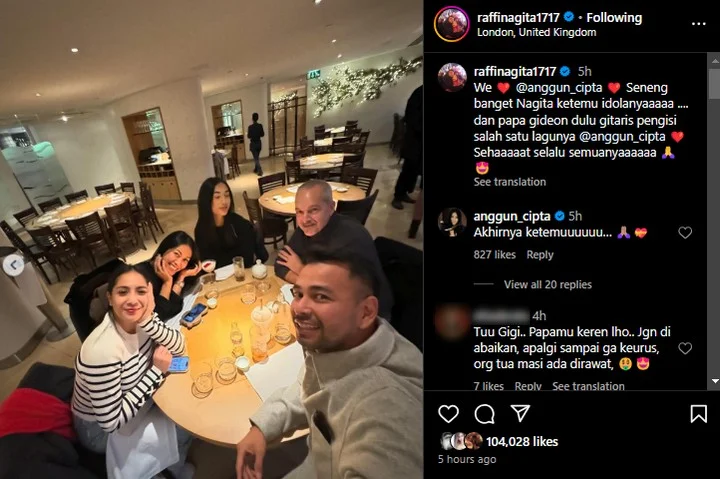 Nagita Slavina Kena Sentil Soal Ayah Gara-Gara Foto Bareng Anggun