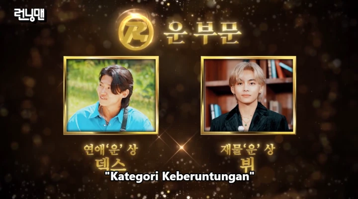 V BTS dan Dex Raih Penghargaan Keberuntungan di 'Running Man' Episode ...