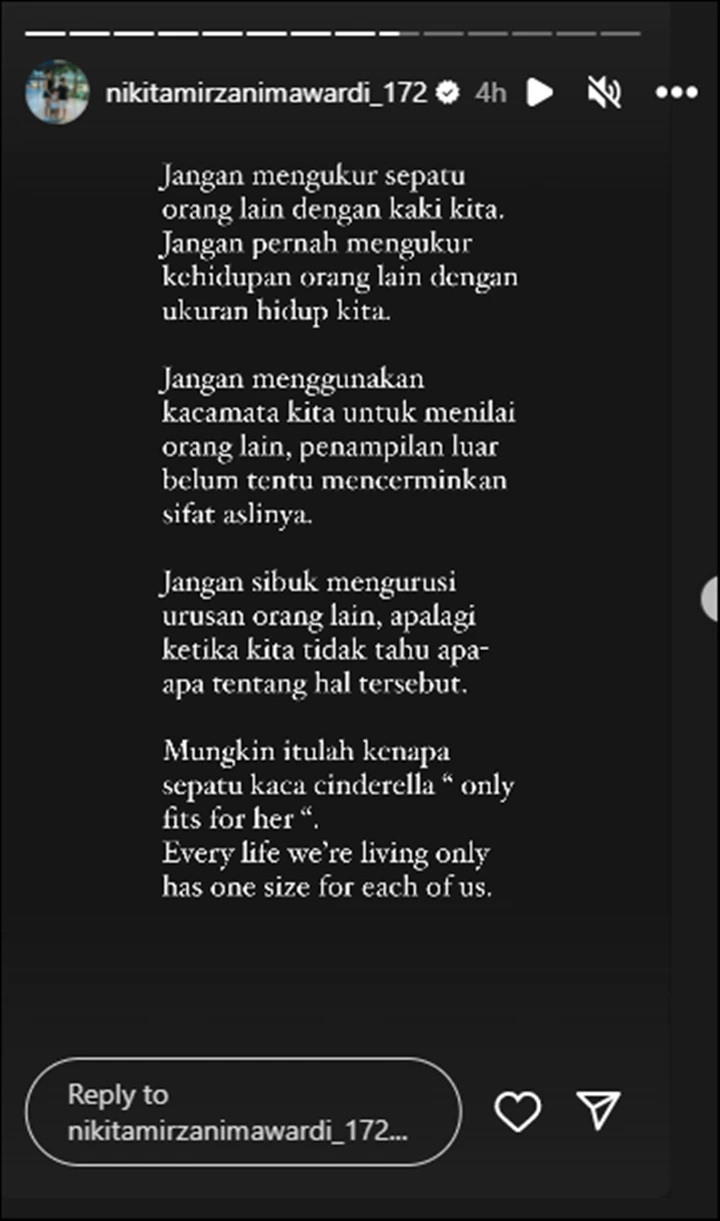 Nikita Mirzani Bagikan Nasihat Menohok pasca Lolly Curhat Ribut dengan Tetangga