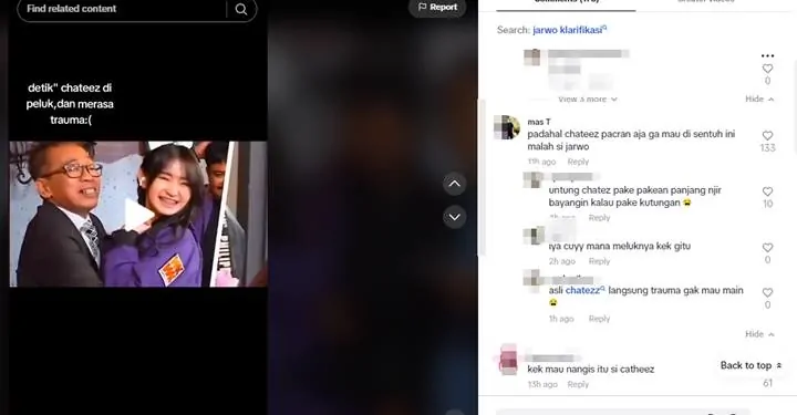 Catheez Pilih Bungkam Usai Jarwo Kwat Minta Maaf Soal Adegan Peluk di ...