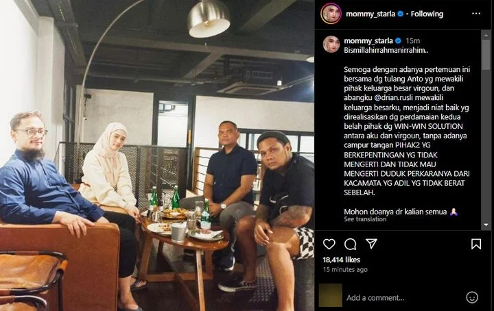 Inara Rusli Minta Doa kala Duduk Bareng Virgoun Bahas Perdamaian pasca ...