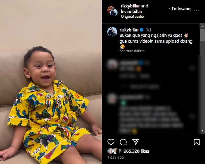 Rizky Billar Pajang Meme Kocak usai Video Putra Lesti Kejora Jadi ...